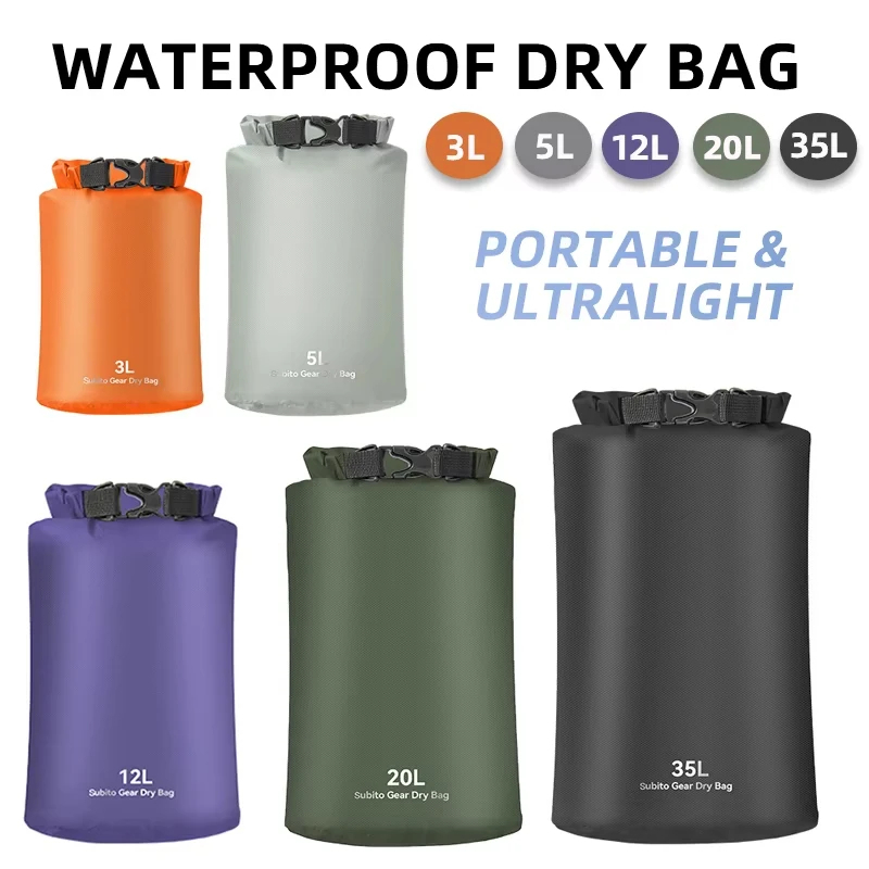 Jual SUBITO Dry Bag Ultralight Dry Sack Waterproof Outdoors Camping ...