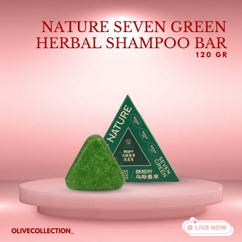 Jual [PO 7-14 DAYS] NATURE SEVEN GREEN HERBAL SHAMPOO BAR HIJAU ...
