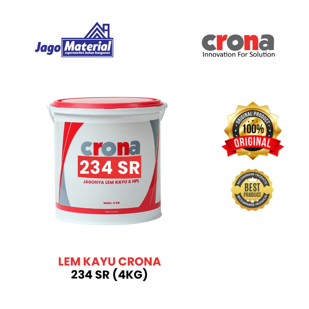 Jual Crona 234 SR Aliphatic 4kg - Lem Kayu - Lem Interior | Shopee Indonesia