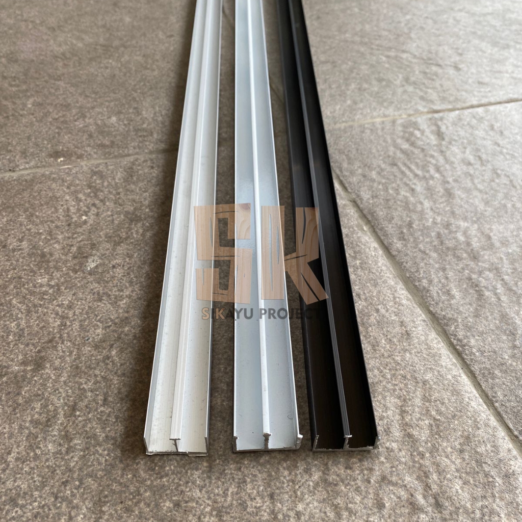 Jual List Aluminium 2 Jalur Bentuk E atau M Kolong Dapur / Rell Untuk ...