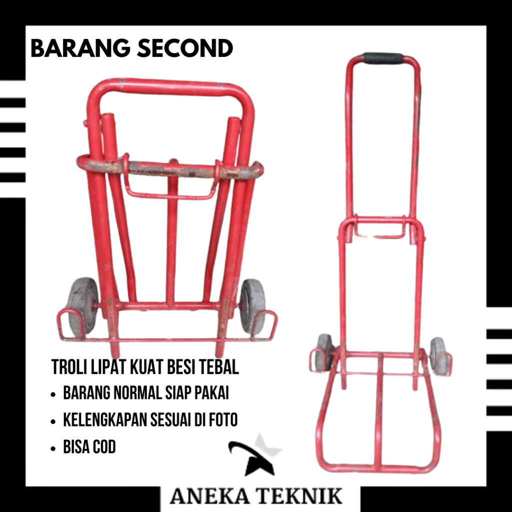 Jual Troli Lipat Serbaguna Angkut Barang Foldable Hand Trolley Besi ...