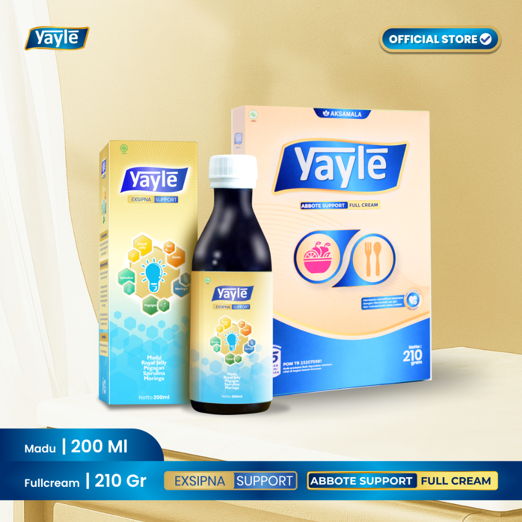 Jual [PAKET ANAK PINTAR] Yayle Abbote Susu Full Cream & Yayle Exsipna ...