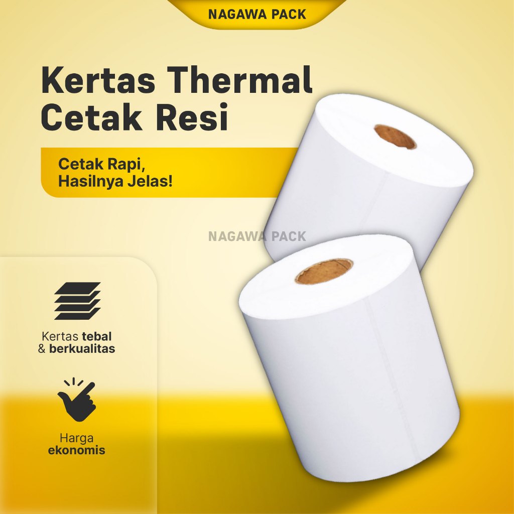 Jual Kertas Thermal Cetak Resi Tempel Sticker Label Online Shop Murah ...