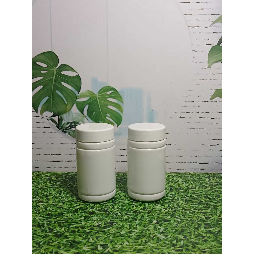 Jual Botol Kapsul 100ml Proround Putih Doff Dan Clear/Botol Obat ...
