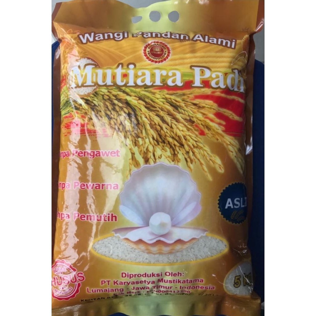 Jual BERAS MUTIARA PADI5 KG X5 | Shopee Indonesia
