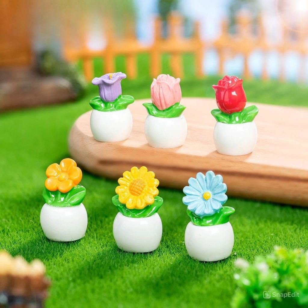 Jual MINIATUR DIORAMA BATU POT BUNGA | Shopee Indonesia