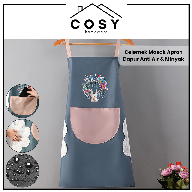 Jual COSY Celemek Masak Apron Dapur Anti Air Anti Minyak bisa Lap ...