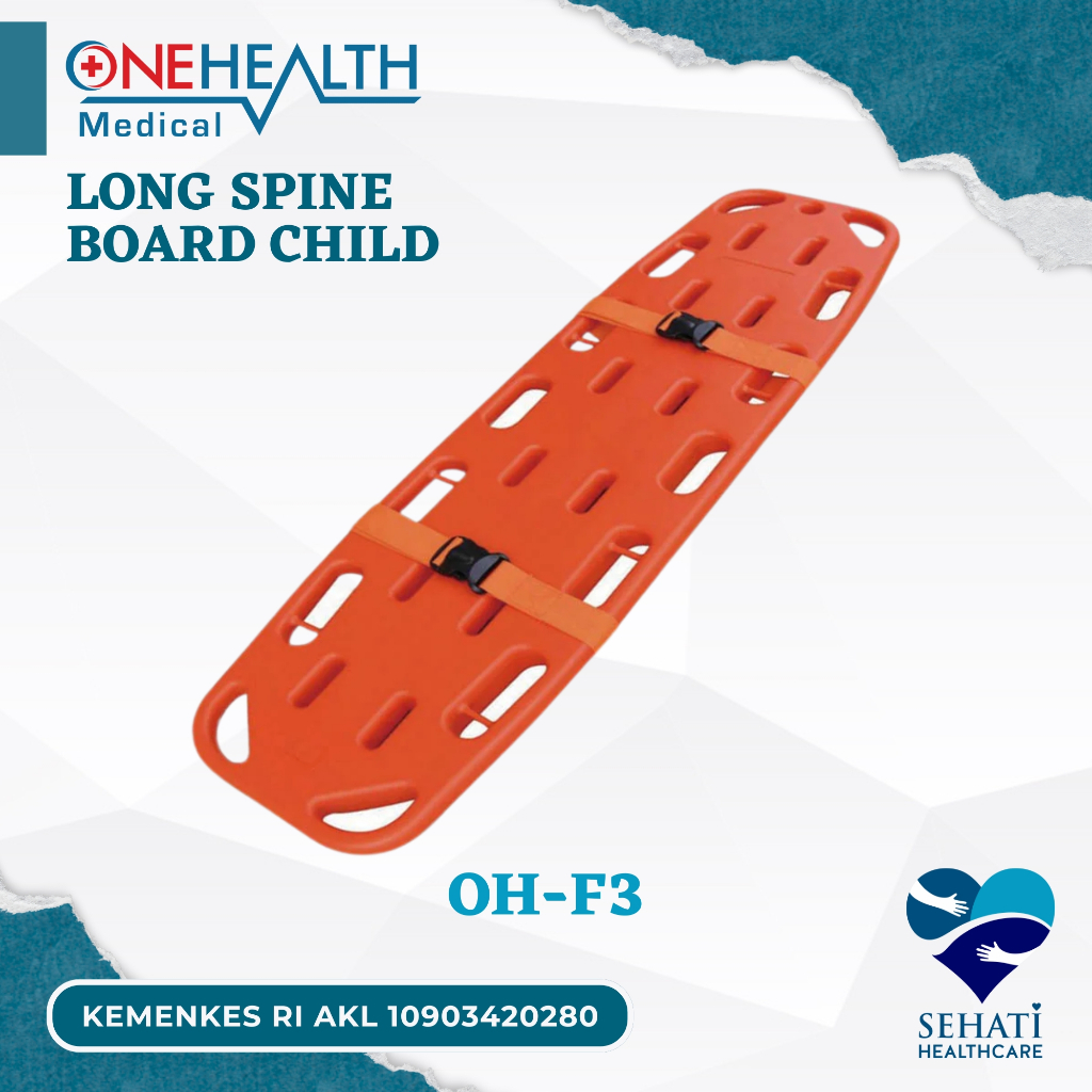 Jual OneHealth Tandu Long Spine Board Child OH-F3 Alat Bantu Papan ...