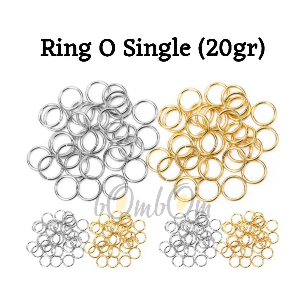 Jual Ring Bulat Ring O Single (isi 20GR) Tambahan Sambungan Gantungan ...