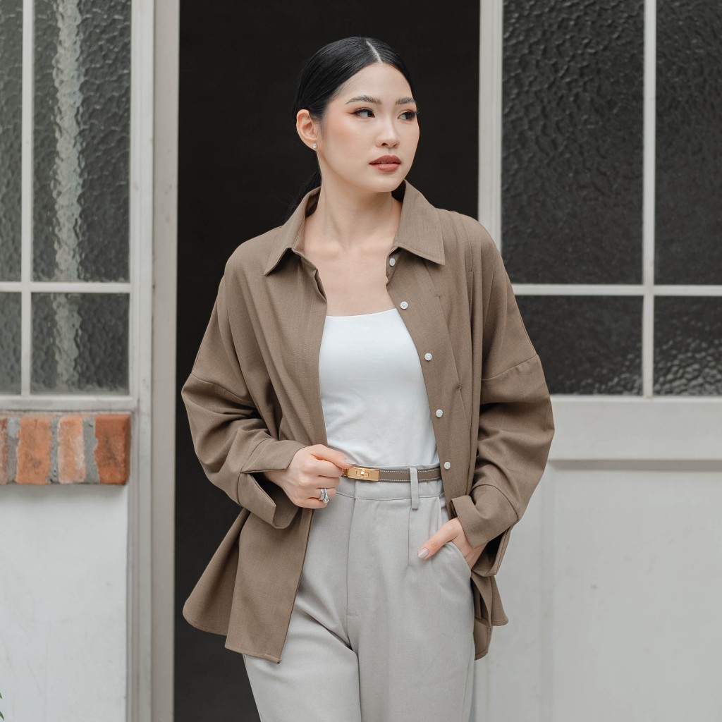 Jual Beatrice Clothing Milan Shirt - Kemeja Lengan Panjang Wanita ...