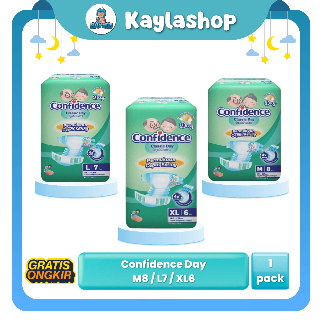 Jual CONFIDENCE DAY DIAPER POPOK DEWASA | Shopee Indonesia