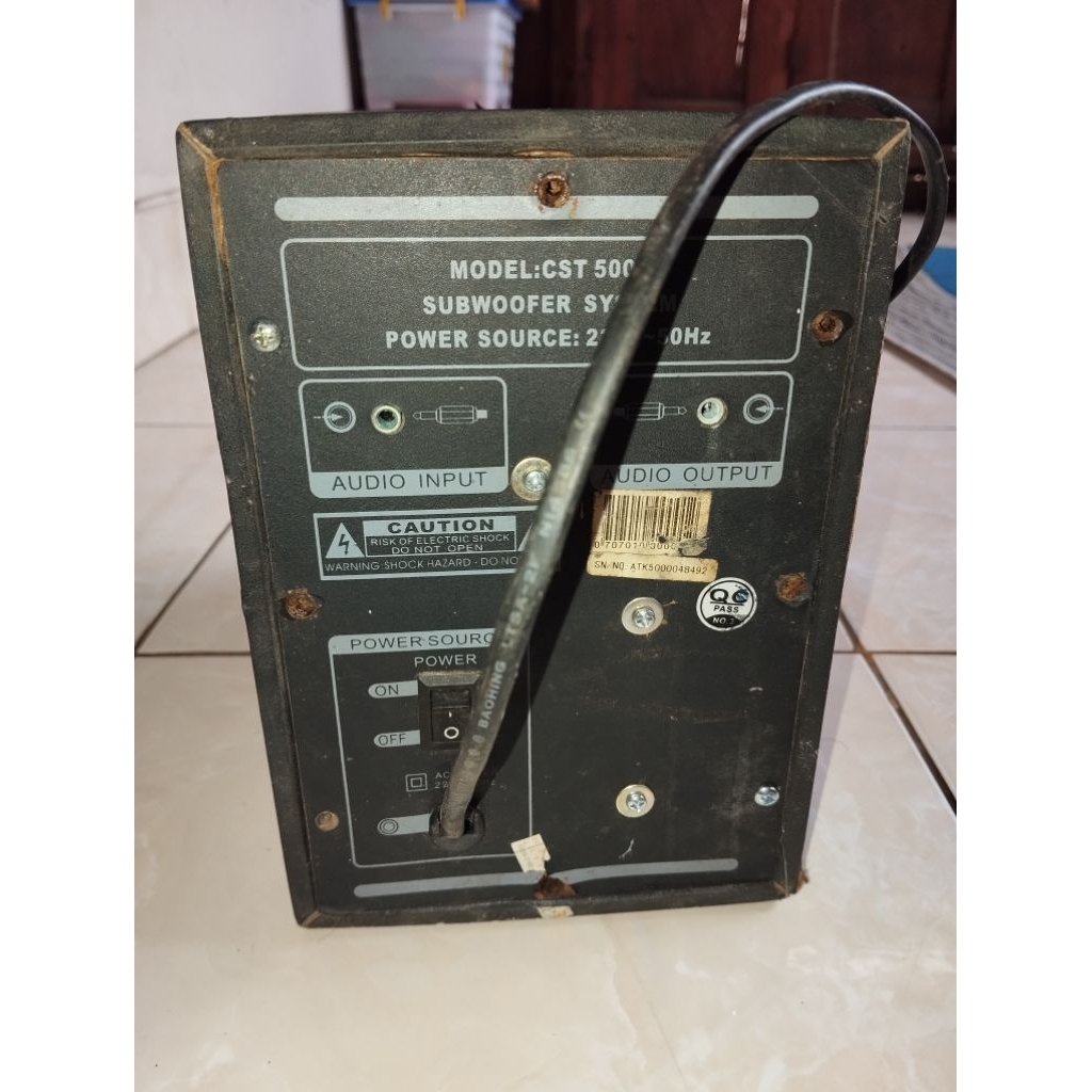 Jual Box, trafo dan speaker Simbadda CST 5000 tanpa mesin original ...