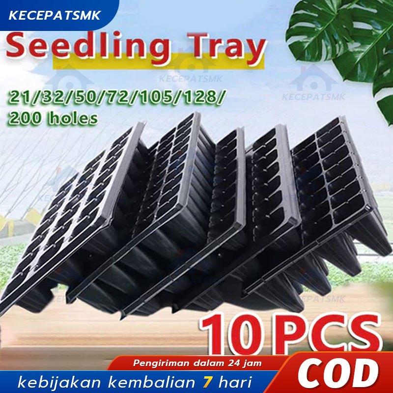 Jual 10PCS Tray Semai Pot Tray Penyemaian Bibit Tanaman 21/32/50/72/105 ...
