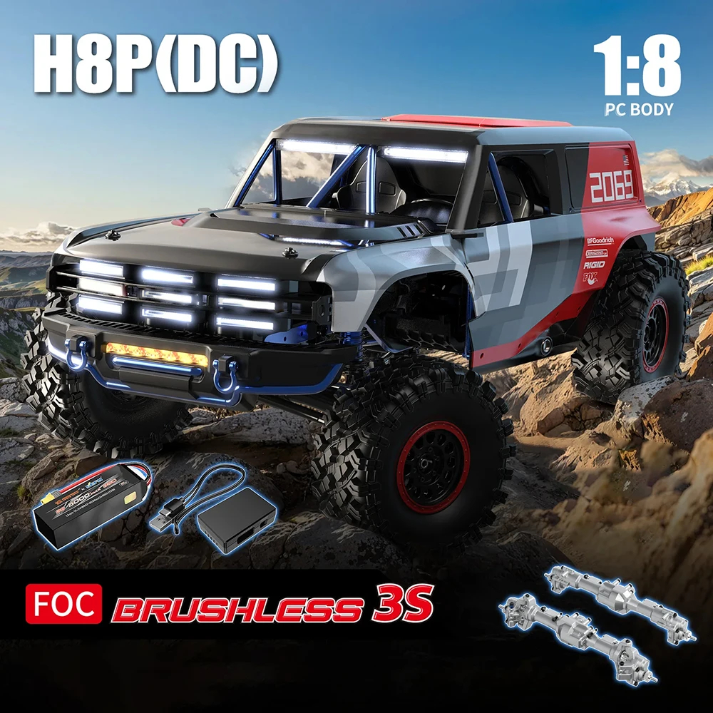 Jual MJX H8P FOC brushless rc crawler 1/8 FORD bronco official licensed ...
