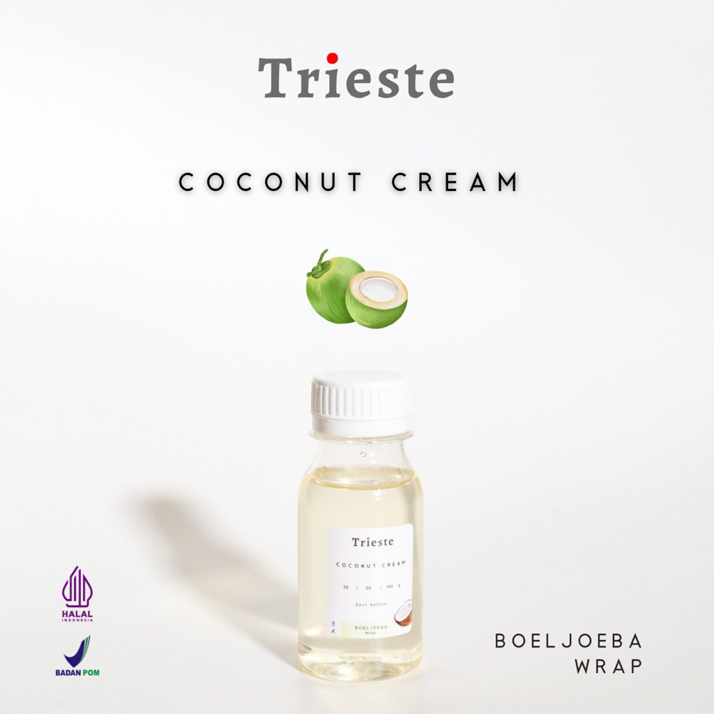 Jual Trieste - Coconut Cream Syrup Repack [30, 50, 100] g | Shopee ...