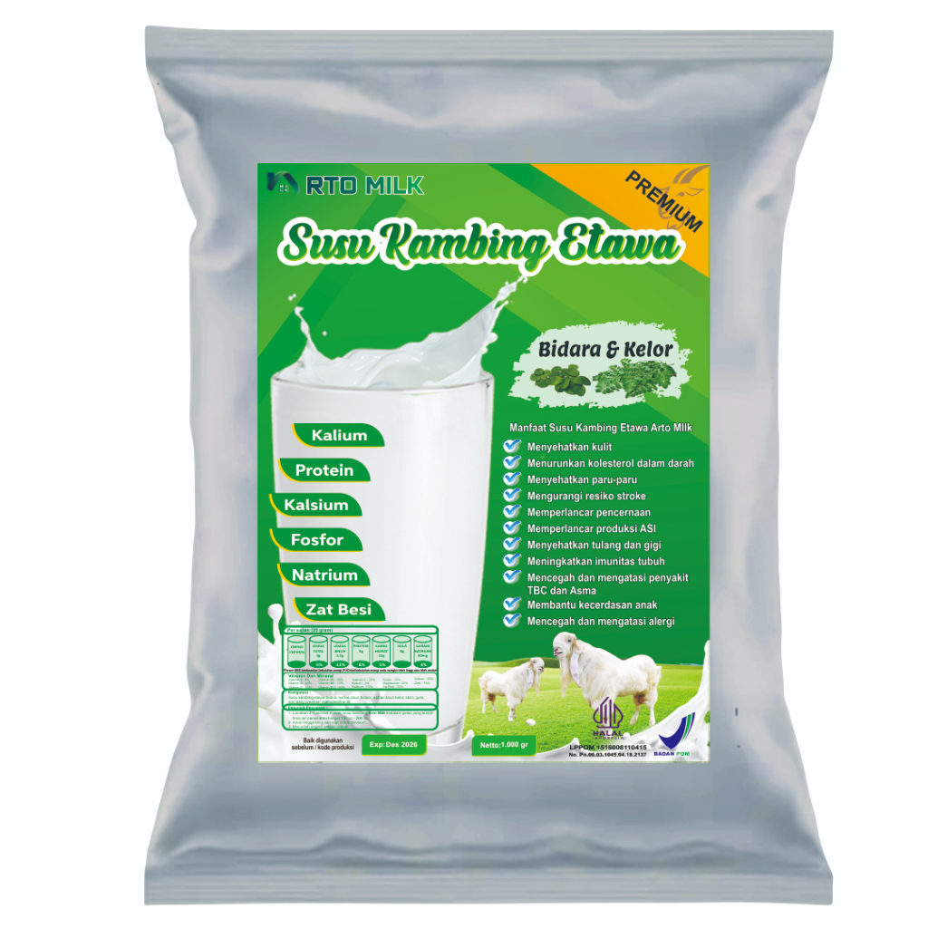 Jual Susu Bubuk Kambing Etawa Ekstra Rasa Bidara Dan Kelor Isi 1kg ...