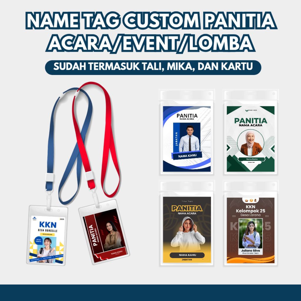 Jual ID CARD PANITIA ACARA LOMBA / NAME TAG PANITIA ACARA LOMBA/EVENT ...