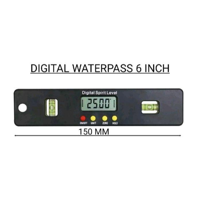 Jual Digital waterpass 6 inch 150mm - alat pengukur derajat kemiringan ...