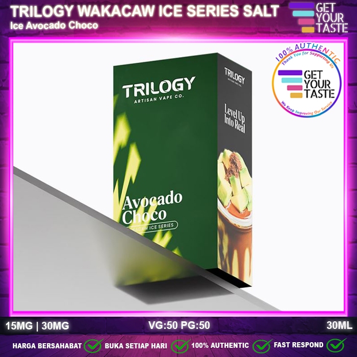 Jual Liquid Wakacaw Ice Avocado Choco Salt Nic 30ML Wakacaw Ice Series ...