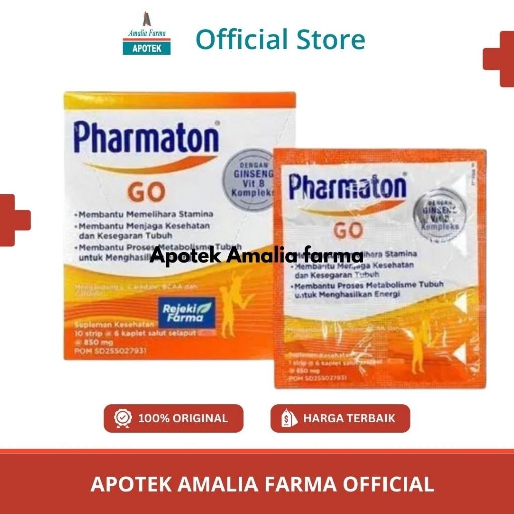 Jual PHARMATON GO STRIP ISI 6TABLET | Shopee Indonesia