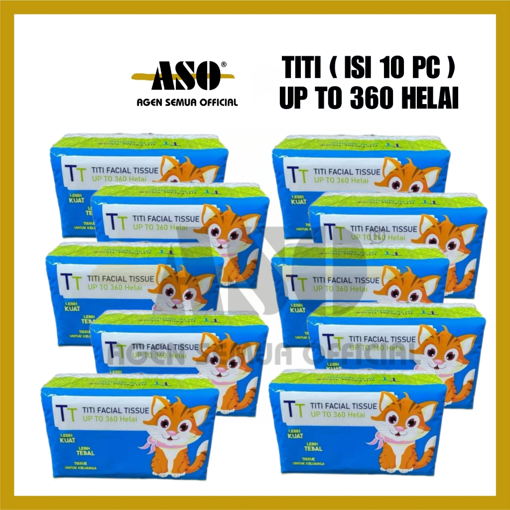 Jual [ PAKET ISI 10 ] Tisu Tissue TITI 260 helai facial tissue PROMO ...