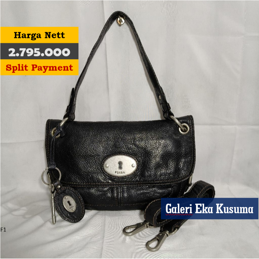Jual F043. FOS*IL MADDOX CONVERTIBLE HITAM | Shopee Indonesia