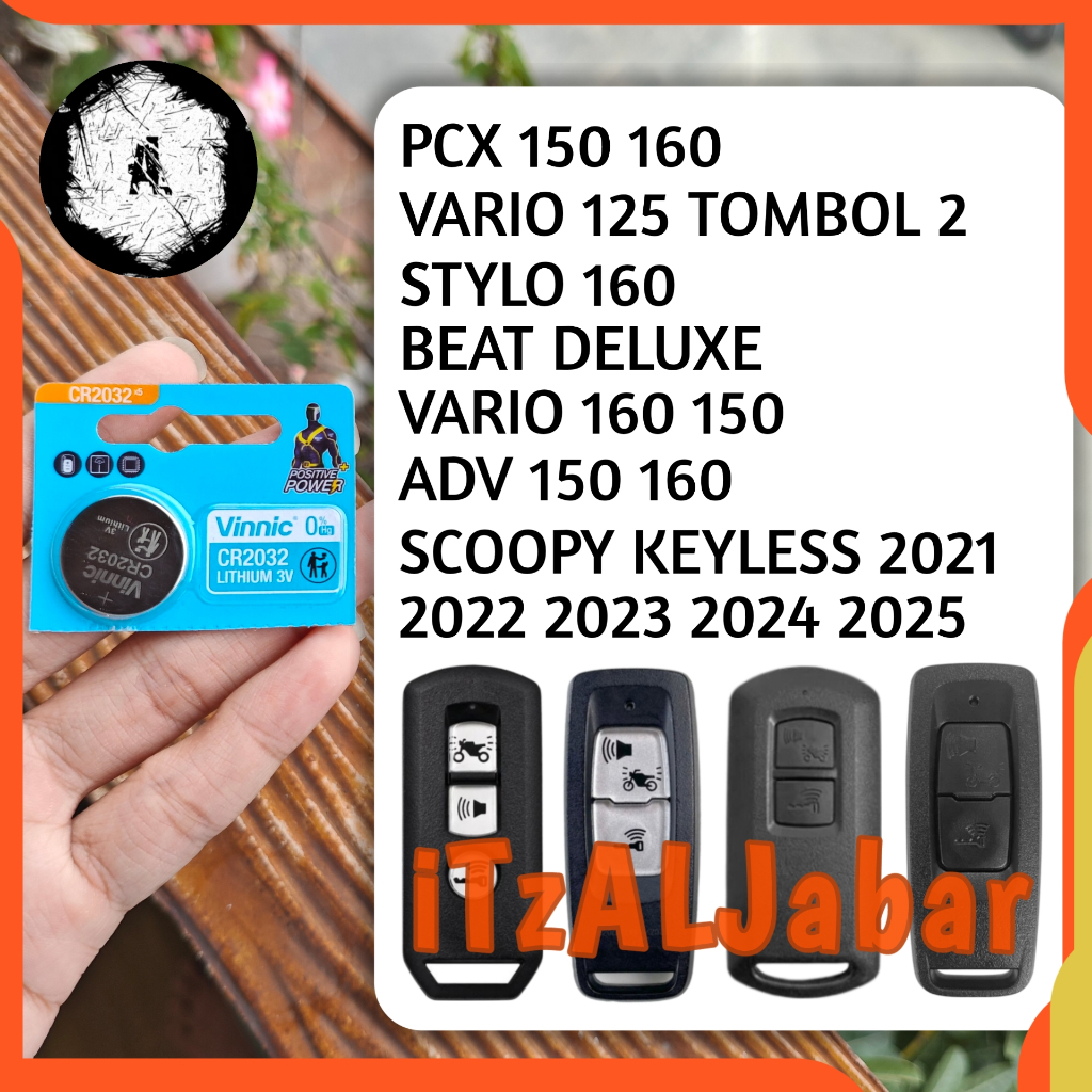 Jual Baterai remote motor Keyless VARIO PCX ADV 150 160 STYLO 160 BEAT ...