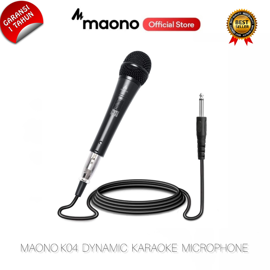 Jual MAONO K04 Professional Dynamic Microphone Cardioid Vocal Wired Mic ...