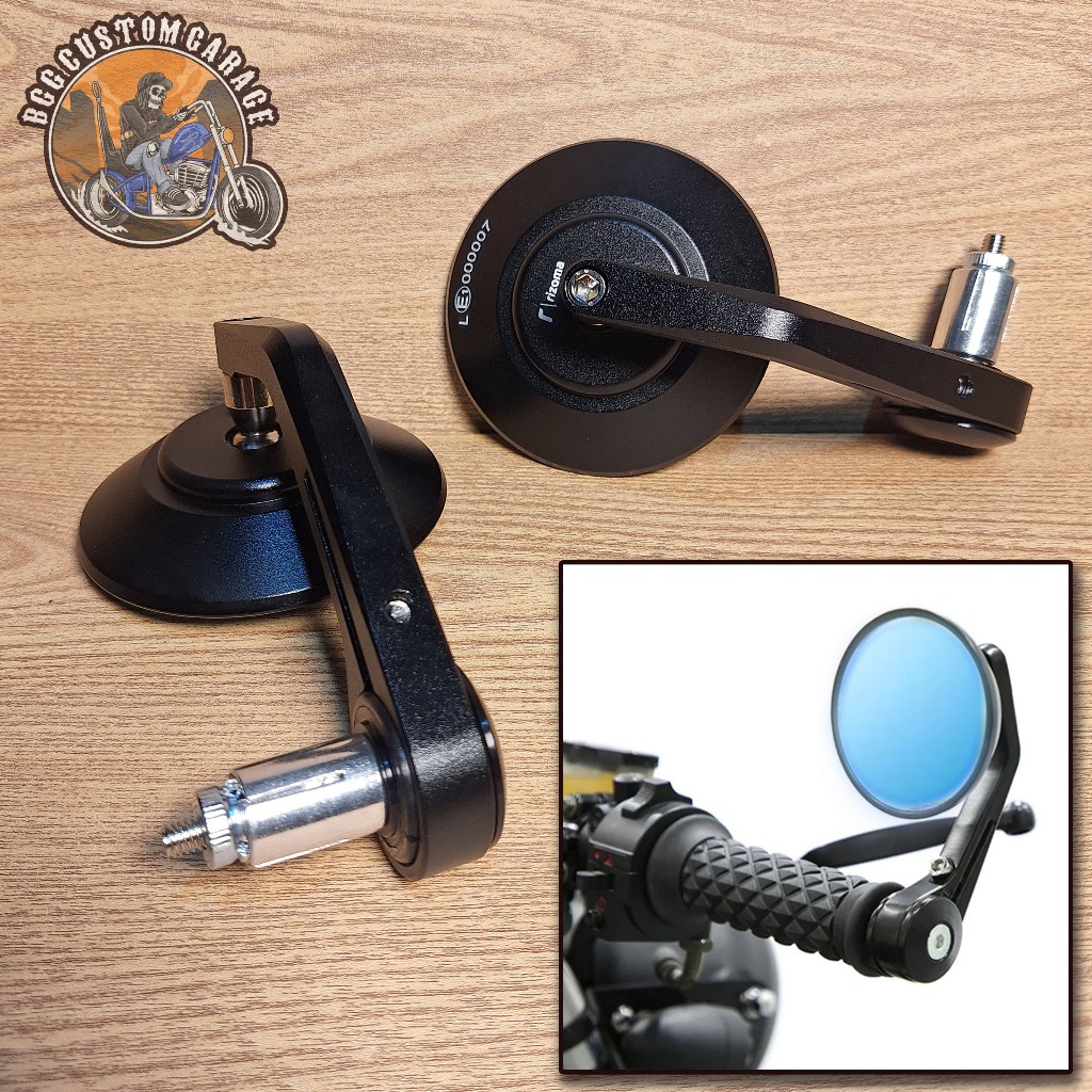 Jual Round Mirror Rizoma Retro . Bar end Mirror . Spion jalu stang ...