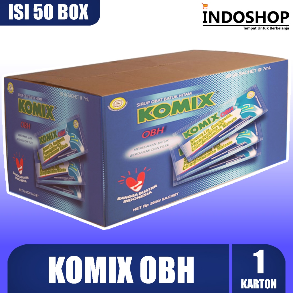 Jual Komix OBH 1 Karton ( 50 Box ) | Shopee Indonesia