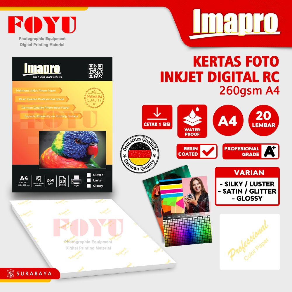 Jual Imapro Kertas Cetak Foto Professional RC Silky Luster Satin ...
