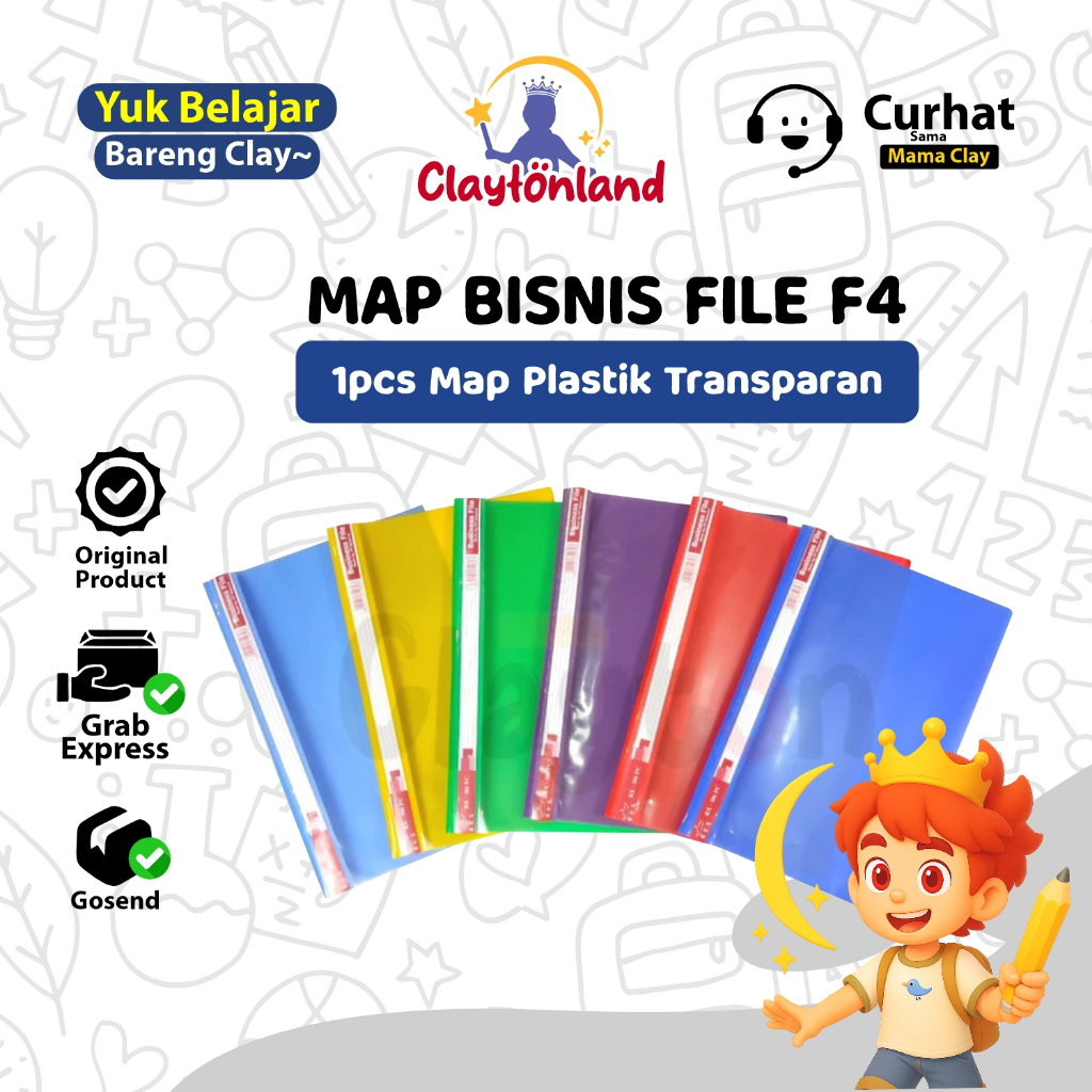 Jual Rex Map Bisnis File 1 pcs Map Plastik F4 Tempat Dokumen Map File ...