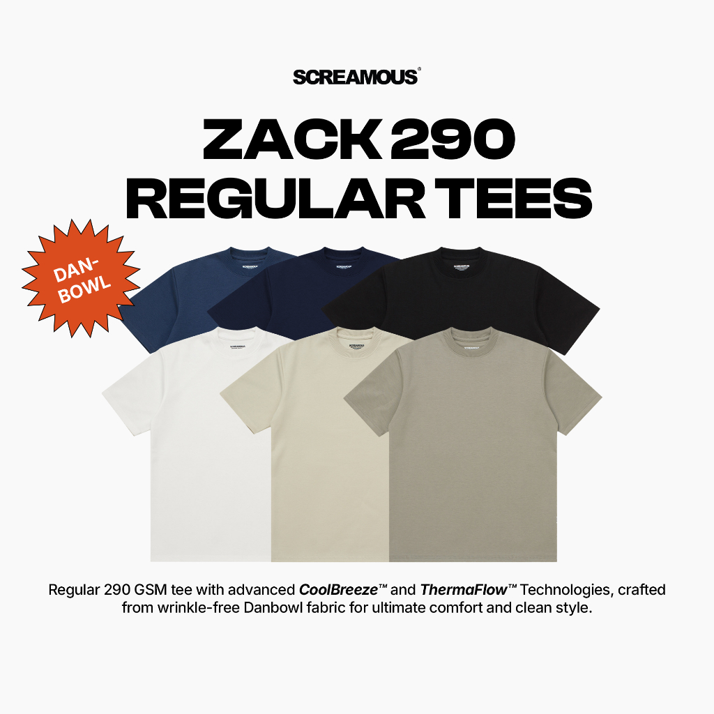 Jual Screamous Kaos T-Shirt REGULAR DANBOWL ZACK 290 | Shopee Indonesia