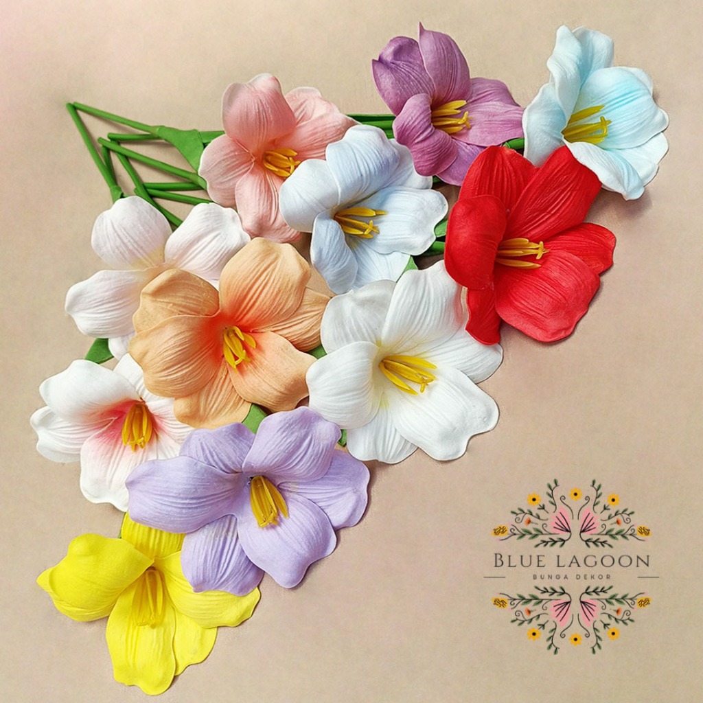 Jual Artificial Blossom Tulip Latex Premium Bunga Tulip Mekar Hias ...