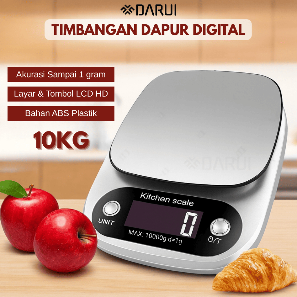 Jual Timbangan Kue Kitchen Scale Digital 10Kg / Timbangan Dapur Presisi ...