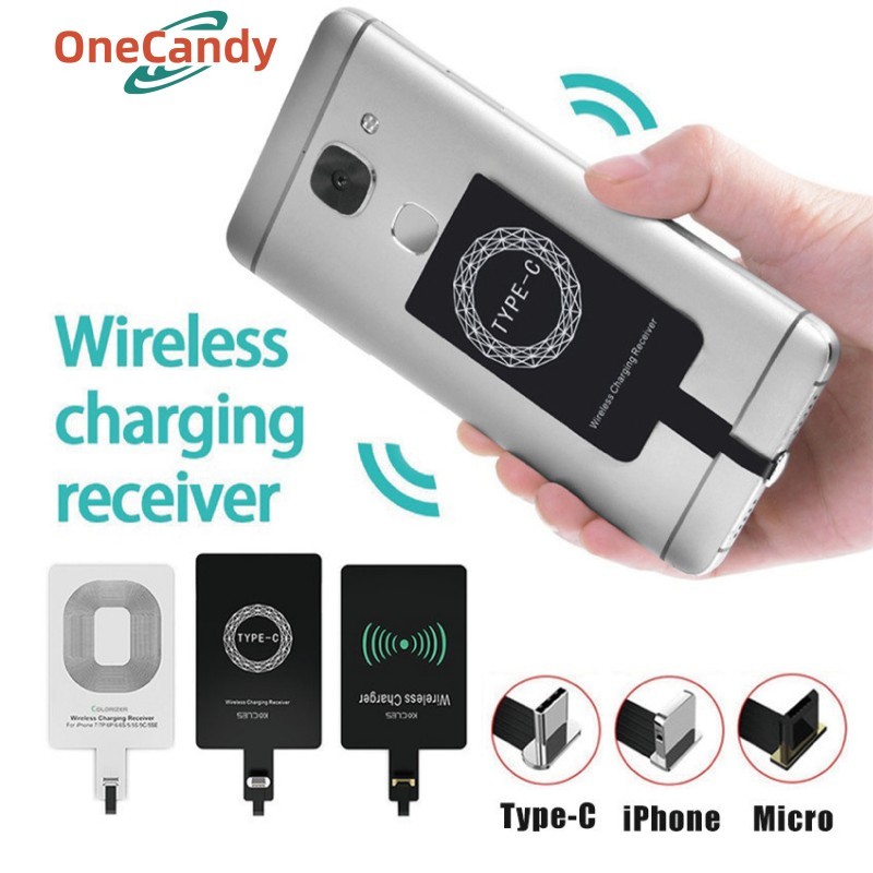 Jual Qi Wireless Charger Receiver Qi Fast Charging Adapter 5W Pengisi ...
