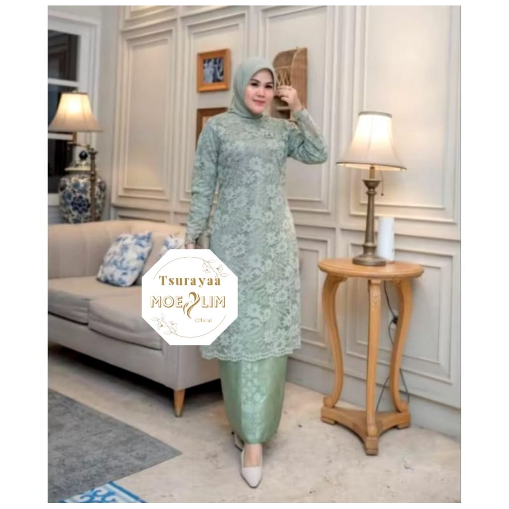 Jual SETELAN TUNIK BROKAT SONGKET || SETALAN TUNIK || TUNIK BROKAT ...