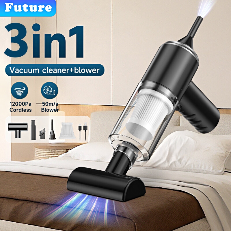 Jual Garansi 3 tahun 3in1 Cordless Car Vacuum Cleaner 12000P Mini ...