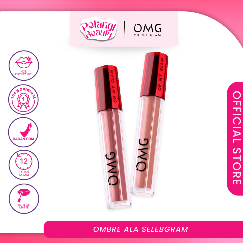 Jual PAKET OMG OH MY GLAM MatteLast Lip Cream - Warna Intense, Tahan Lama & Ringan | Shopee ...