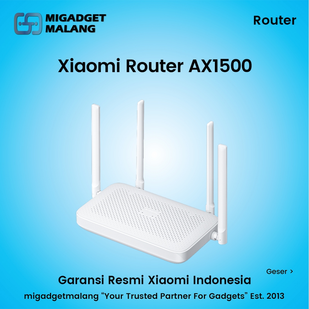 Jual Xiaomi Router AX1500 Wi-Fi 6 Jaringan 1500 Mbps WiFi 6 Cepat ...