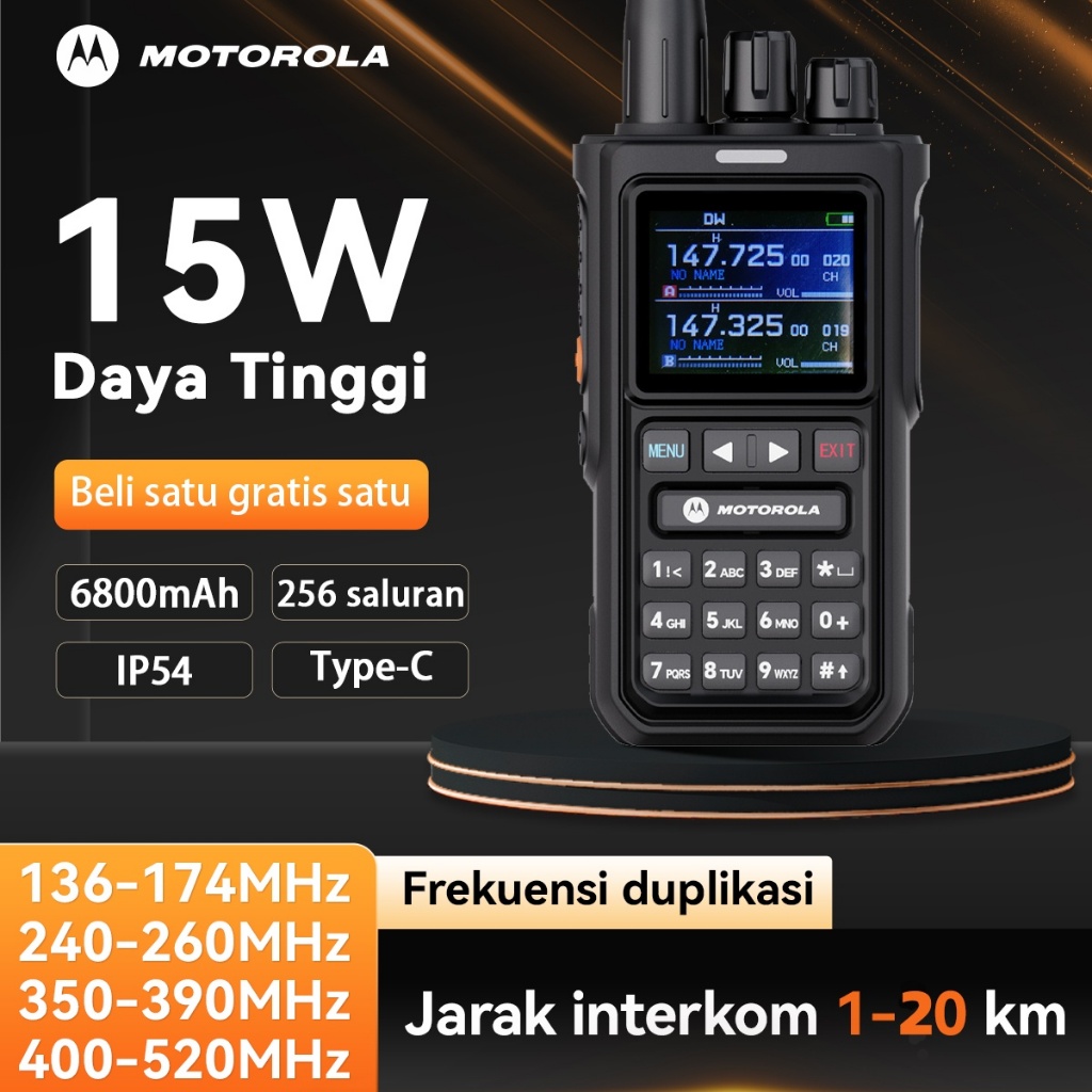 Jual HT Motorola HX-8100 15W Power Two Way Radio Walkie Talkie Long ...
