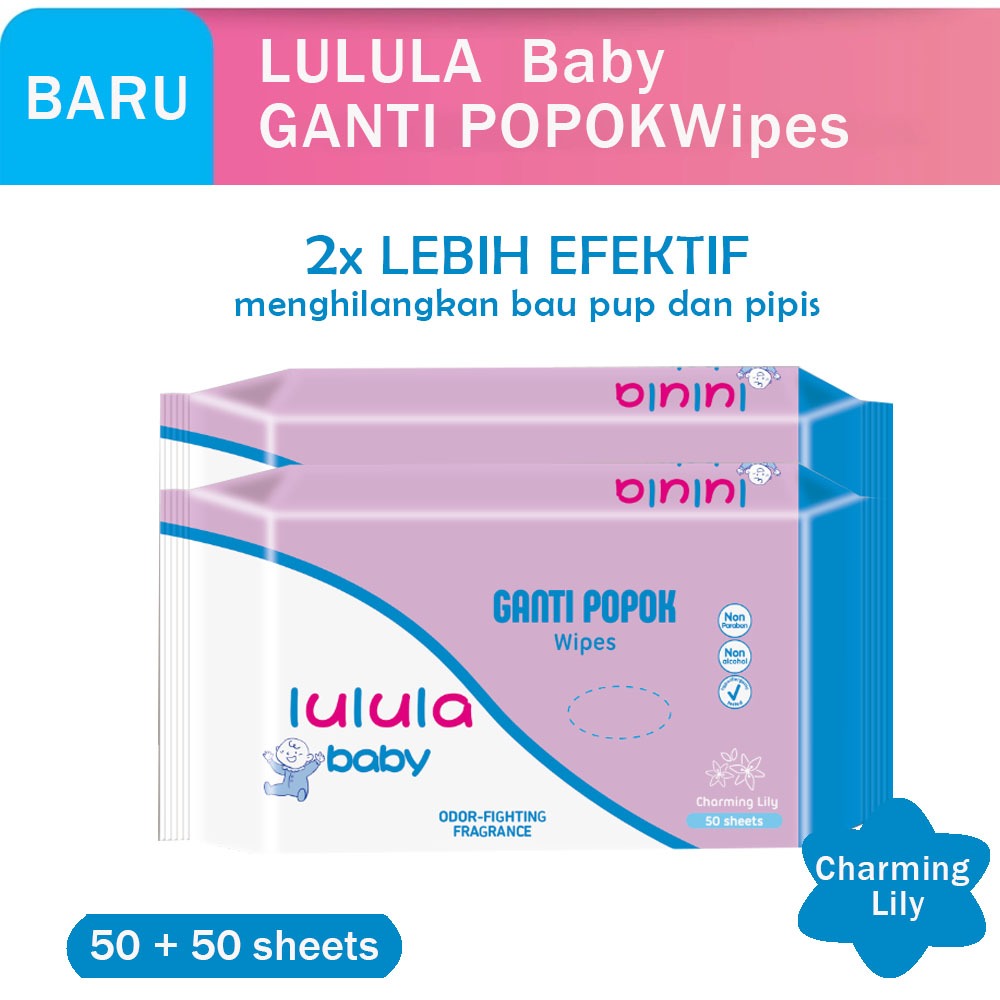 Jual [BUY 1 GET 1] LULULA BABY WIPES LARGE 2X50’s – Tisu Basah Bayi Besar & Wangi Beli 1 Gratis ...