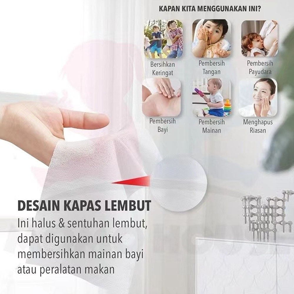 Jual [BUY 1 GET 1] LULULA BABY WIPES LARGE 2X50’s – Tisu Basah Bayi Besar & Wangi Beli 1 Gratis ...