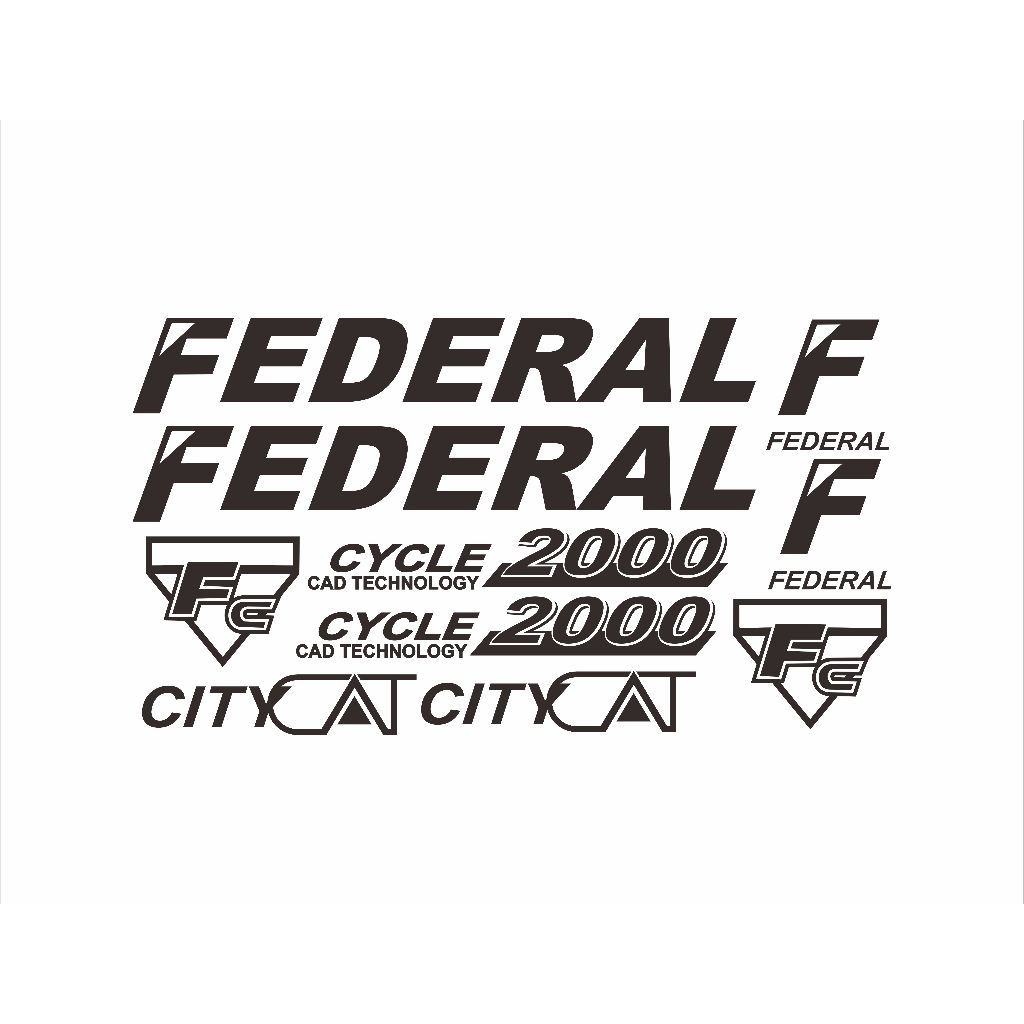 Jual cutting stiker sepeda federal city cat | Shopee Indonesia