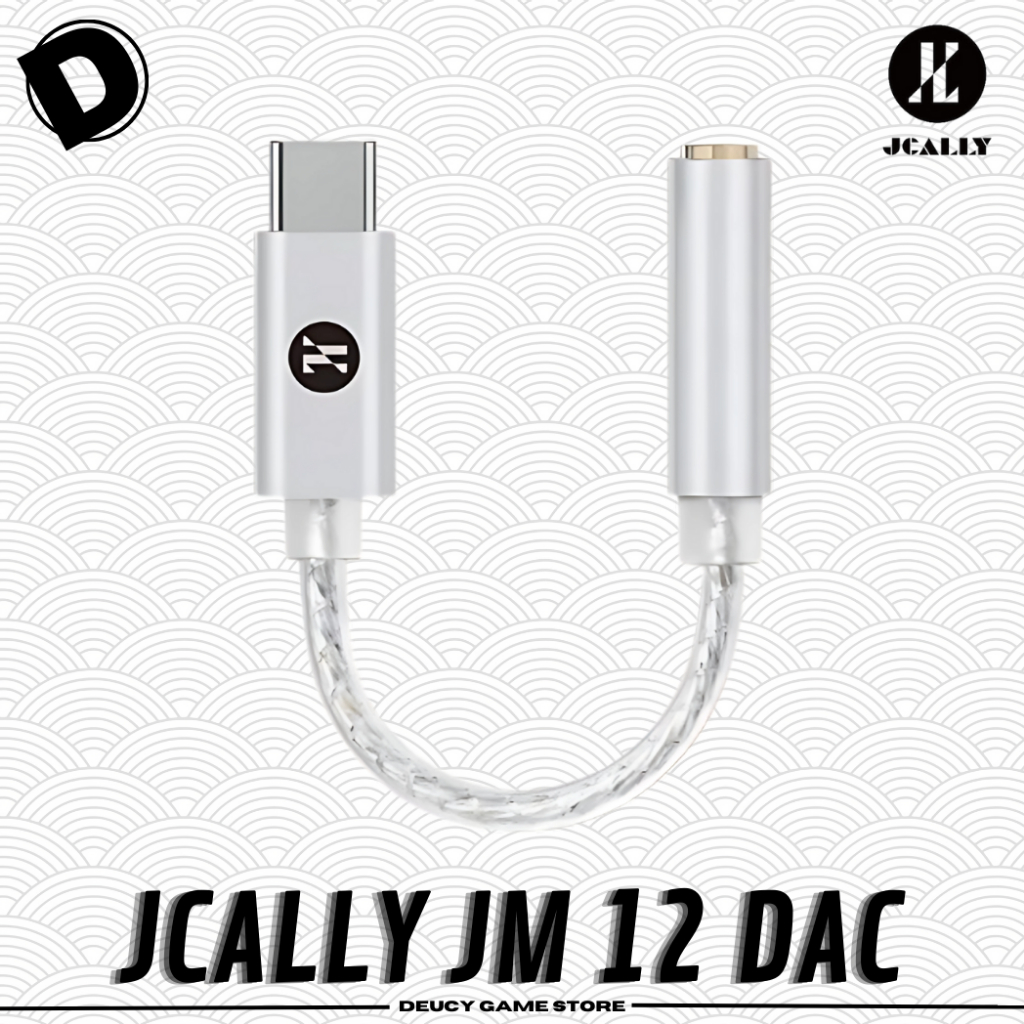 Jual JCALLY JM12 DAC Chip Silver Plated DAC Type C to 3.5mm Adapter ...