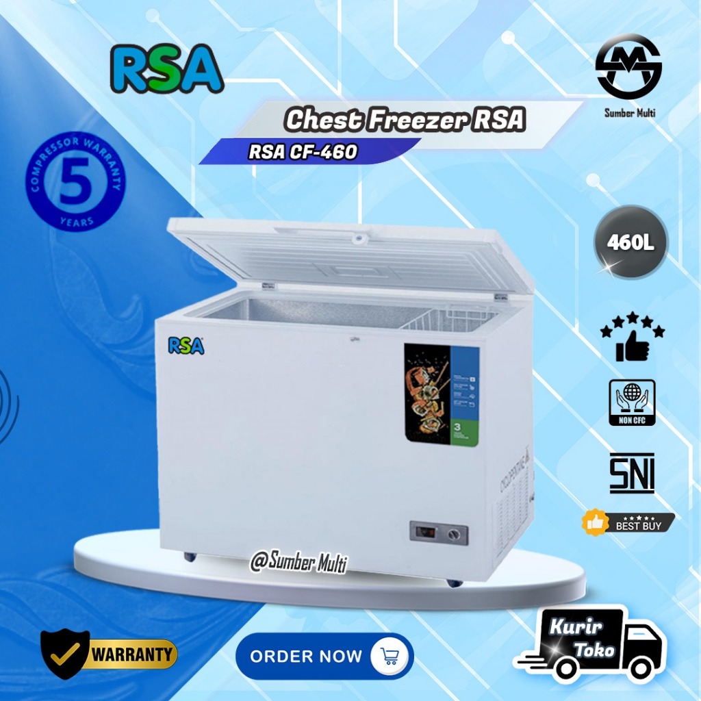 Jual Chest Freezer RSA CF 460 - Freezer 1 Pintu | Shopee Indonesia