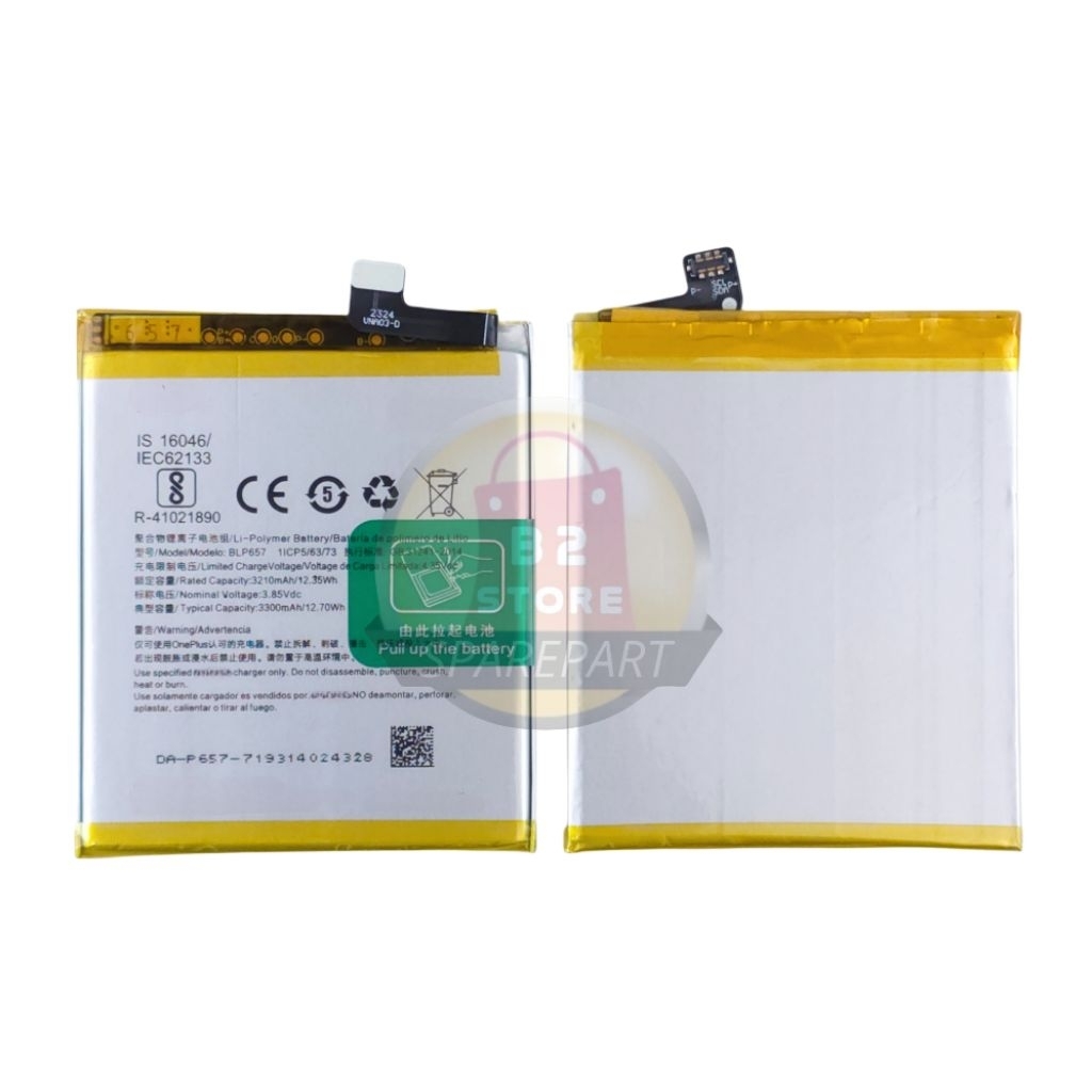 Jual BATERAI BLP657 COMPATIBLE UNTUK ONEPLUS 6 BATTERY | Shopee Indonesia