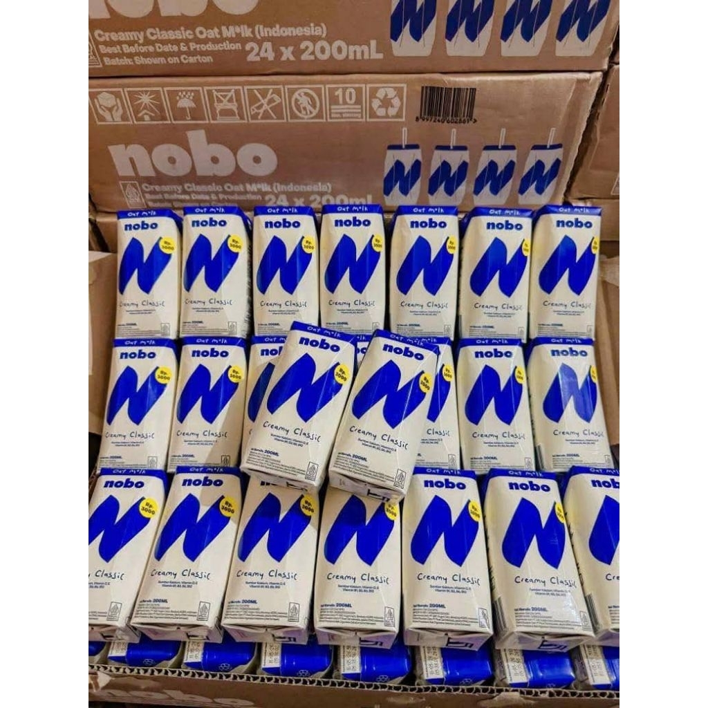 Jual Susu Nobo Oat Milk creamy classic 1 Dus | Shopee Indonesia