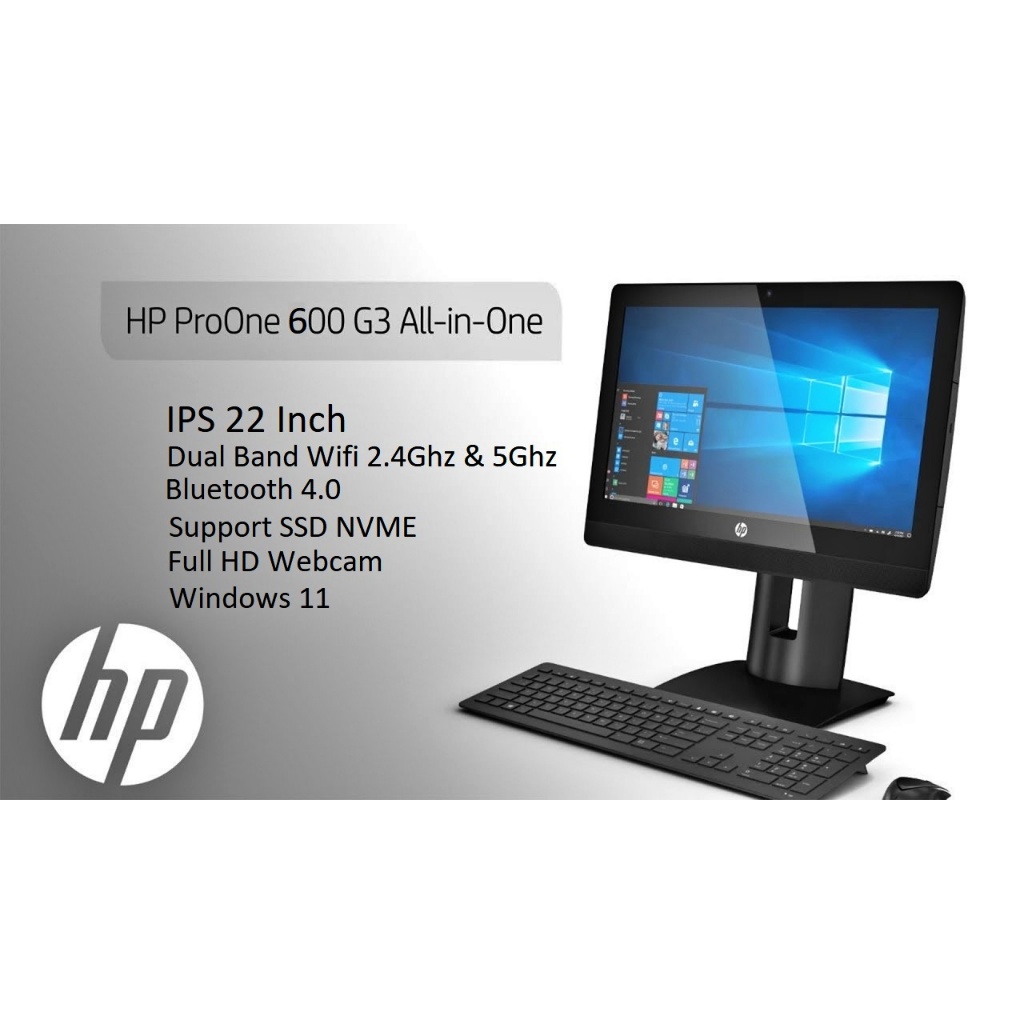 Jual HP ProOne 600 G3 AIO All-in-One 22" IPS Full HD, Intel Core i5 ...