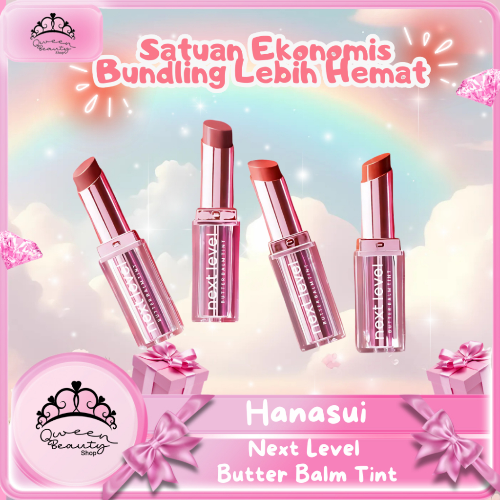 Jual (Qweenbeautyshop) Hanasui Next Level Butter Balm Tint | Shopee ...